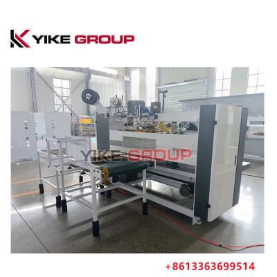 China Semi-Auto 600 spijkers / minuut Eén stuk gegolfde kartonnen doos naaimachine Te koop