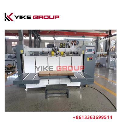 China Semi-Auto 600 spijkers / minuut Eén stuk gegolfde kartonnen doos naaimachine Te koop