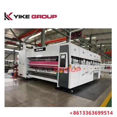 China Máquina automática de Slotter de la impresora de Flexo del color del alimentador cuatro del borde de ataque para las cajas regulares del cartón en venta