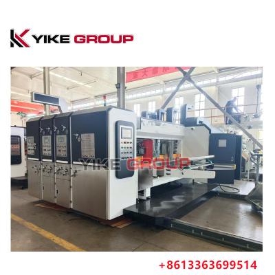 China Yk-1228 loodrandvoederprinter slotter die cutter machine voor gegolfde karton Te koop