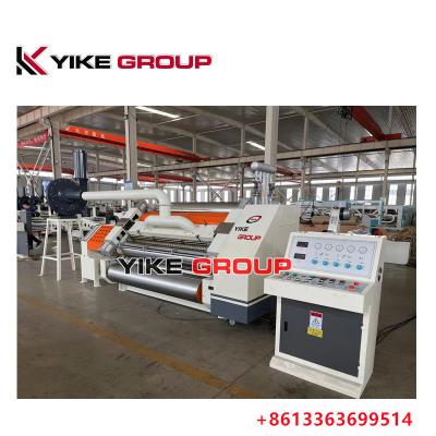 China YK-1800 Fingerless Vacuum Adsorption Single Facer Corrugated Machine From YIKE GROUP for sale