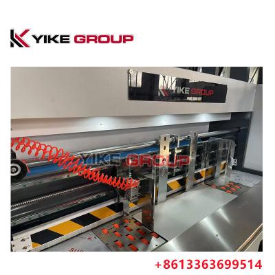 China Max Printing Size 1450X2500 Automatic Lead Edge Flexo 3 Color Slotter Diecutter Machine for sale