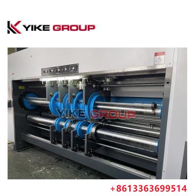 China Max Printing Size 1450X2500 Automatic Lead Edge Flexo 3 Color Slotter Diecutter Machine for sale