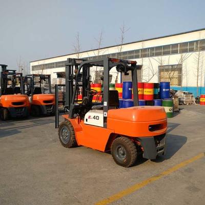 China 2 trappen diesel-aangedreven vorkhef tot 4 ton Oranje diesel tegenwicht Te koop