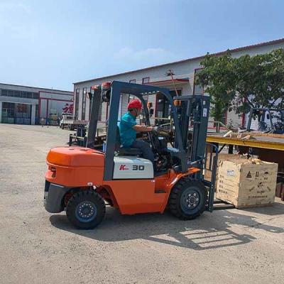 Cina Container Mast 3ton Forklift Diesel rosso motore di forchetta cinese in vendita