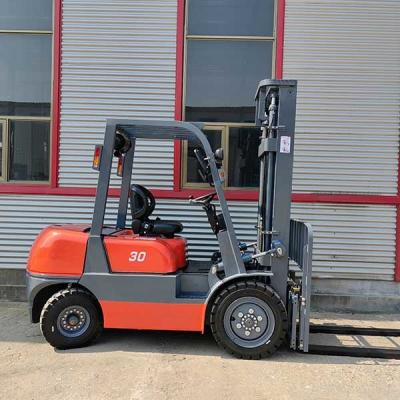 China Containermast 4,8 m 3,5 ton Diesel vorklift ISUZU C240 Zijdelingse rood Te koop
