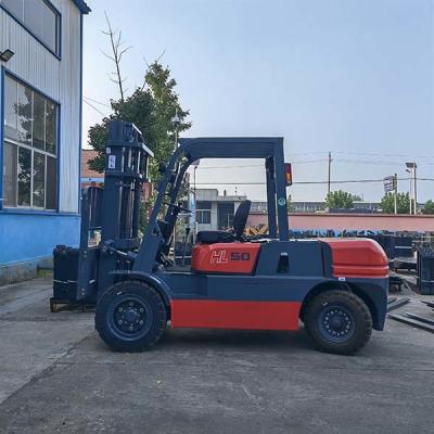 Cina CPCD50 carrello elevatore diesel da 5 tonnellate da 4,5 m di mastro da 5000 kg di contrappeso in vendita