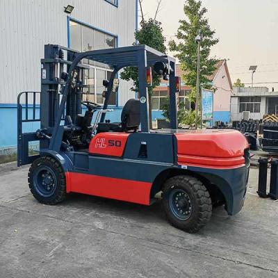 Cina CPCD50 carrello elevatore diesel da 5 tonnellate da 4,5 m di mastro da 5000 kg di contrappeso in vendita