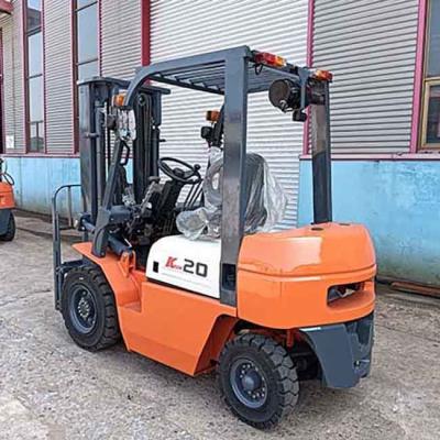 China Duplex 3m mast 2 ton Diesel lift truck Chinese motor zijdelingse schakelaar Gele kleur Te koop