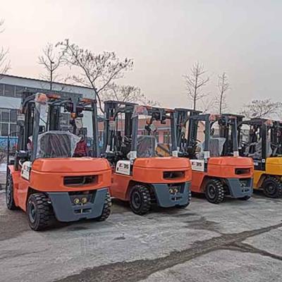 China 3500 kg benzine vorklift 3,5 ton Chinese motor tegenwicht heftruck Te koop