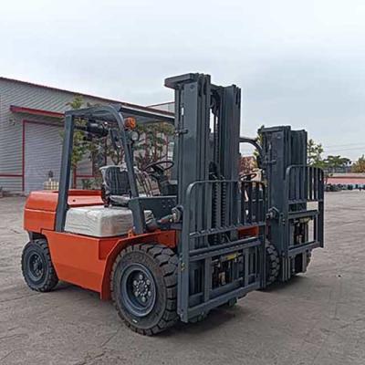 China 3500 kg benzine vorklift 3,5 ton Chinese motor tegenwicht heftruck Te koop