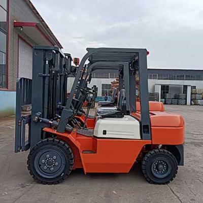 China 3500 kg benzine vorklift 3,5 ton Chinese motor tegenwicht heftruck Te koop