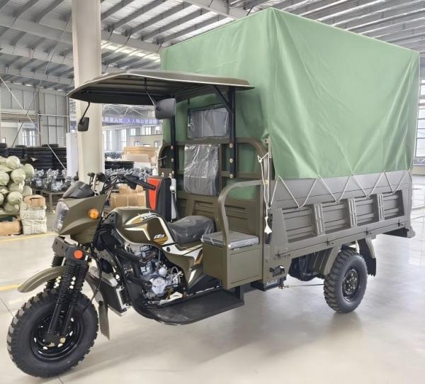 Quality 250cc Water-Cooled Heavy-Duty Cargo Tricycle with Foldable Seat, Large Bed, and Booster Rear Axle – Built for Reliable Everyday Transport. for sale
