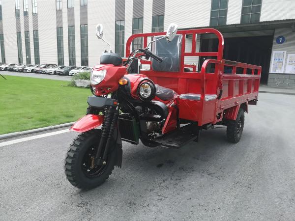 Quality Gasoline 150cc Air-Cooled Cargo Tricycle, WY Classic Style with Canopy & Hard Top, 1.6m Cargo Box, Inner-Floating Rear Axle, 800kg Load Capacity for sale