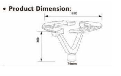 China Outdoor Garden Lamps European Design IP66 IK08 40W 60W 80W Urban LED Lighting 5 Years Warranty Used In Parks And Gardens for sale