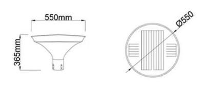 Cina Pannello solare LED 30W 60W 90W Lampade da giardino esterne IP65 Lampade paesaggistiche 550mm*550mm*365mm in vendita
