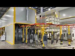 How does a die casting machine produce street lights?