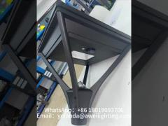 Solar park light with classical outdoor design and high efficiency solar panel.