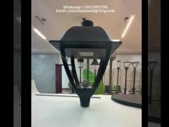 Luminária Solar LED Eficiente para Jardim 100W-400W Com Novo Design Usada em Ruas Urbanas.
