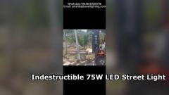 75W Led Street Light & Pole Impact Resistance Test