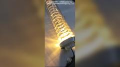 Unique Transparent Rotating Light with T8 Tube – Perfect Light Distribution.