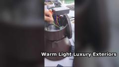 60W Dark Brown Flood Light: 3000K Warm White with ADC12 Die-cast Housing.