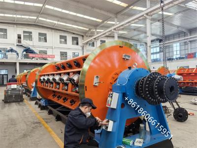 중국 12+18+24 / 500 구리 와이어용 내구성 자동 로딩 딱딱한 유형의 케이블 스트랜딩 기계 판매용