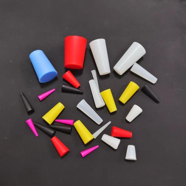 Quality High Temperature Resistant Conical Silicone Plug for Spray Paint Electroplating Medical Grade Oxidation Thread Sealing Nut for sale