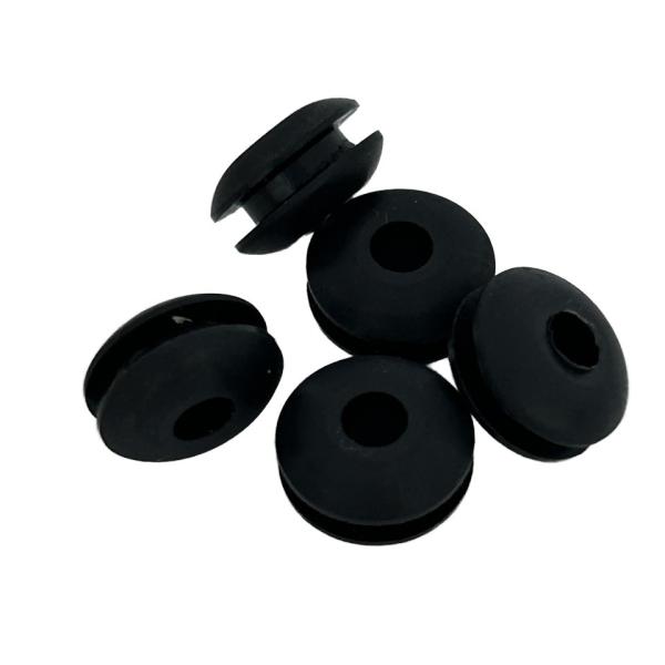 Quality Welcome OEM/ODM Double-sided Silicone Rubber Motor Wire Bushing Rings in Various Sizes and Diameters with Perforated Plugs for sale