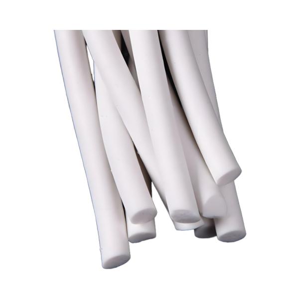 Quality High Elasticity and High Temperature Resistant Waterproof Anti-slip Round Silicone Foam White Sponge Strips for Cutting for sale