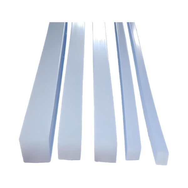 Quality Stock Wear Resistance White Flat Solid Sealing Strip for Round Anti-collision Shock Absorption Silicone for sale