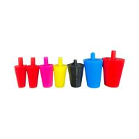 Quality Industrial Stock Silicone Plugs with Colorful Tapered Design Plating Masking and for sale