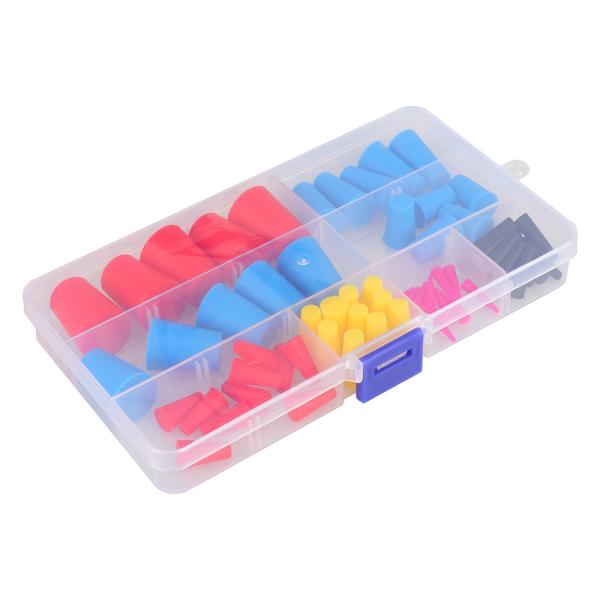 Quality Silicone Rubber Tapered Plug Coating Hole Painting Protection Stopper Tapered Stopper Processing Service Moulding 120 Pcs for sale