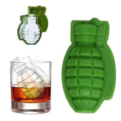 China 1 Piece SHUXIN YZ-73 Creative Disposable Silicone Grenade Shaped Cake Ice Mold Baking Tool for sale