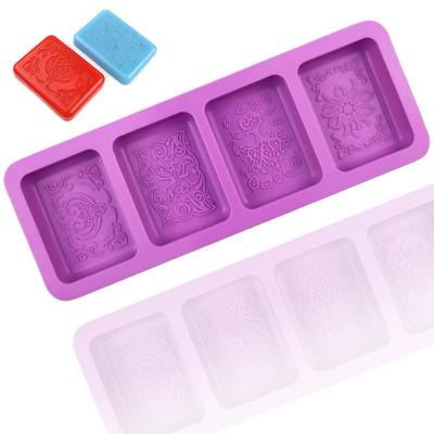 China 1 Piece SHUXIN YZ-66 Square Silicone Cake Molds Eco-Friendly Disposable for Soap Candle Resin Crafting High Temperature for sale