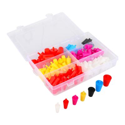 China Anti-aging Temperature Resistant Silicone Rubber Stoppers 7 Sizes Tapered Plug for Industrial and Processing Service for sale