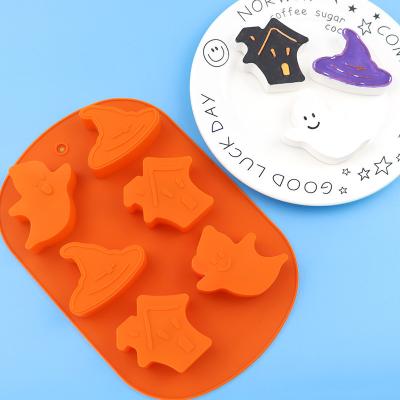 China Disposable Silicone Cake Mold for Halloween Care Instructions Hand Wash Only Number of Pieces 1 Modern Witch Hat Design for sale