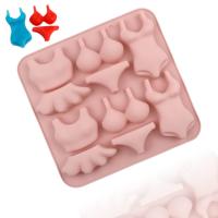 Quality 10 Cavity Clothing Design Chocolate Candy Mold SHU XIN YZ-55 Eco-Friendly for sale