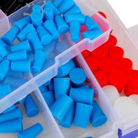 Quality 450pcs Colorful Silicone Tapered Plugs Set with Electroplated Hole Protection for sale