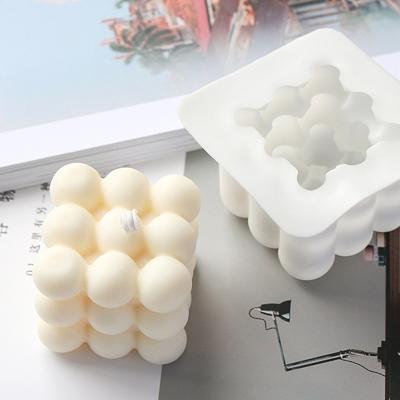 China Stocked Irregular Silicone Eco Friendly Food Grade DIY 3D Aromatherapy Candle Mold Soap Cake Tools Microwave Oven Safe for sale