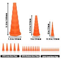 China Customer Size Custom Food Grade Solid Stopper Multi Specification Conical Silicone Rubber Plug Suitable for Various Uses for sale