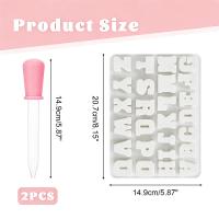 Quality 20.7 14.9 1.8cm Eco Friendly Silicone Mold Lowercase Letters Number Design Cake for sale