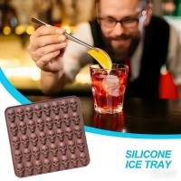 Quality 1 Piece Cake Tools Type Moulds Silicone Mini Skull Gummie Mold 40 Grids Non for sale