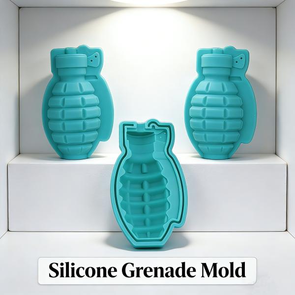 Quality Silicone Disposable Ice Cube Tray Grenade Shape Resin Mold Chocolate Moulds Cake Tools Model YZ 73 Made Guangdong for sale