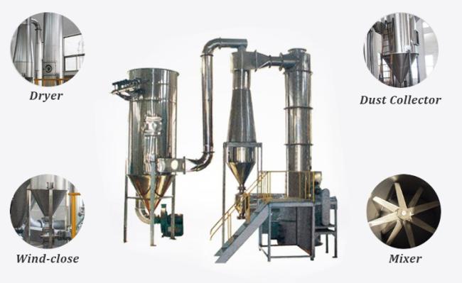 Industrial Spin Flash Vaporization Dryer for Corn Starch and Cassava Flour