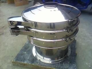 China SUS304 round shape  vibrating sifter for separate the powder,particle product,the power supply for it is customized for sale
