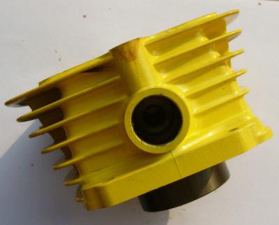 China Yellow 125cc Aluminum Motorcycle Engine Cylinder Block HONDA CG125 , 4 Stroke for sale