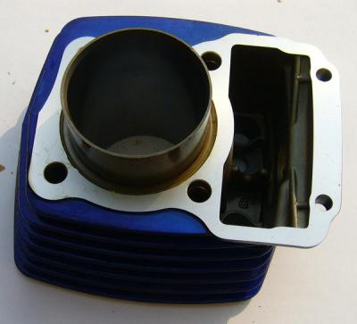 China Blue 150cc Motorcycle Honda Engine Block CG150 , Aluminum Cylinder Block for sale