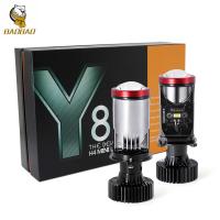 Quality 45W Y8 Mini Lens H4 LED Projector Spotlight Head Light Bulb For Car for sale
