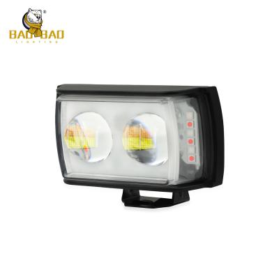 Cina Full Aluminum Bianco Giallo doppio colore 2 LED Moto MINI Guida luce in vendita